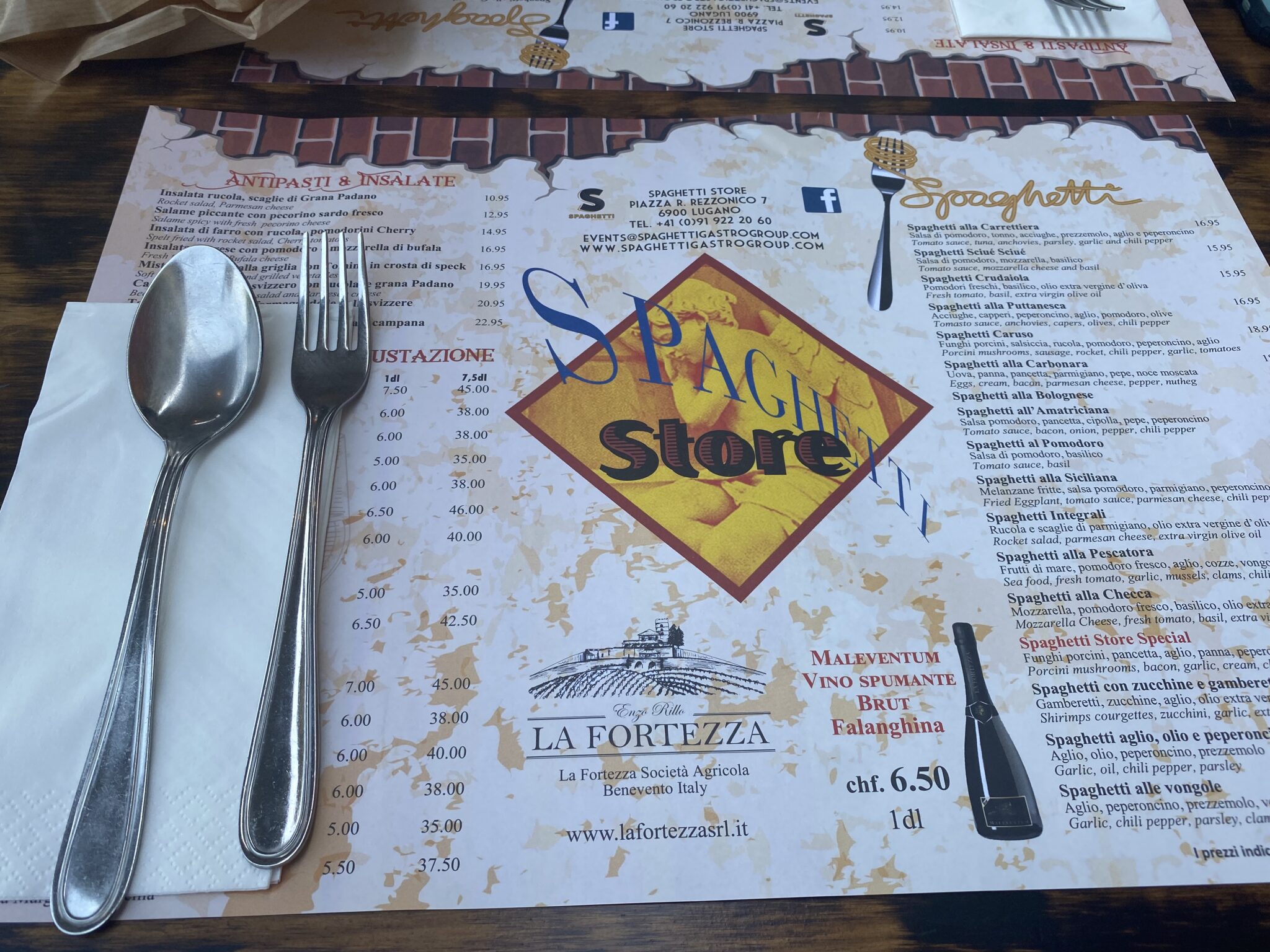 スイスのイタリア語圏ルガーノでオススメイタリアン「Spaghetti Store Lugano」 - 旅時々ワイン